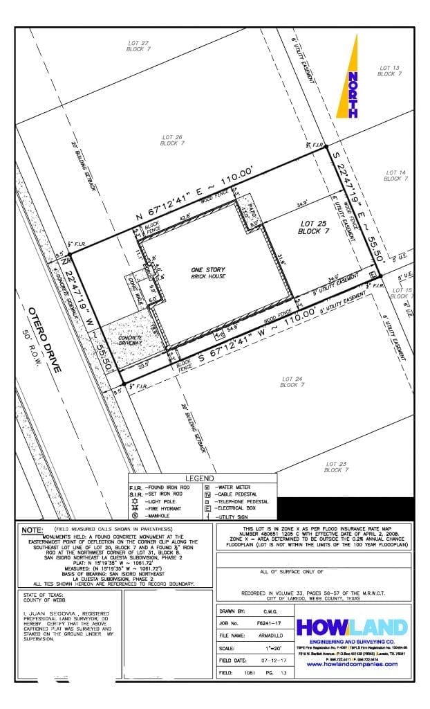 Residential Lot Survey | Howland Companies
